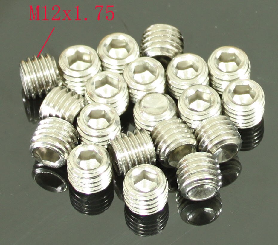 M12x1.75 lengte = 10mm Rvs Zeskante Stelschroef Qt... – Vicedeal