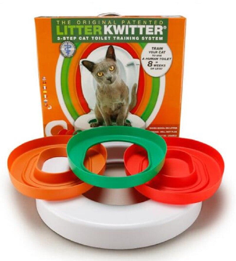 Cat Toilet Training Kit Train Love Clean Cats Use ... – Grandado