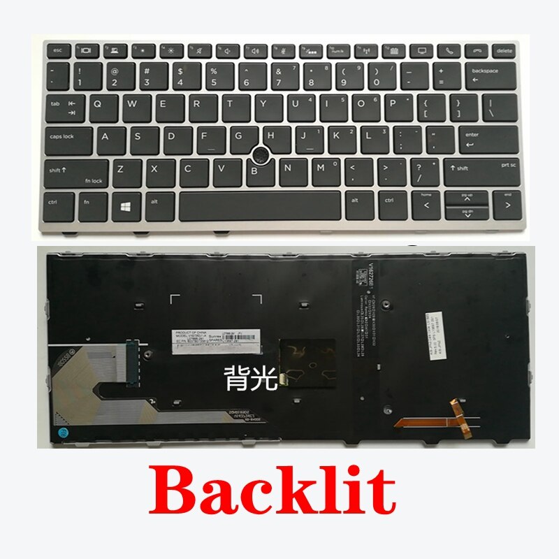 US Backlit Keyboard FOR HP Elitebook 730 g5 735 G5... – Grandado