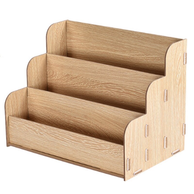 Diy Desktop A4 Wooden File Rack Multifunctional Fi... – Grandado