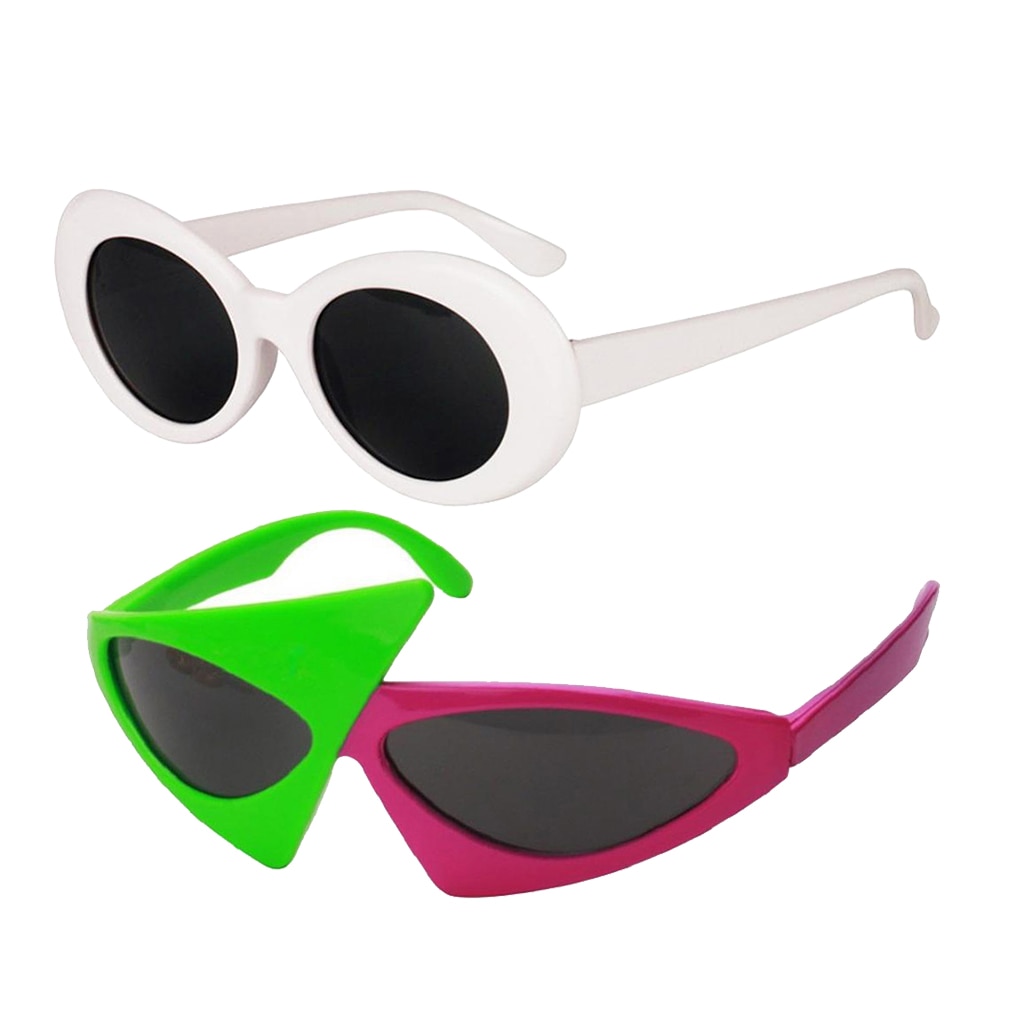 Retro Clout Goggles Sunglasses with White Mod Thic... – Vicedeal