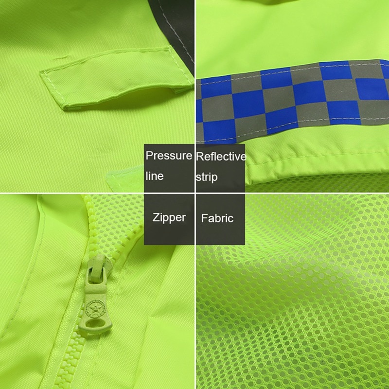 Reflective Rain Suit Hooded Long Sleeve Jacket Pan... – Vicedeal