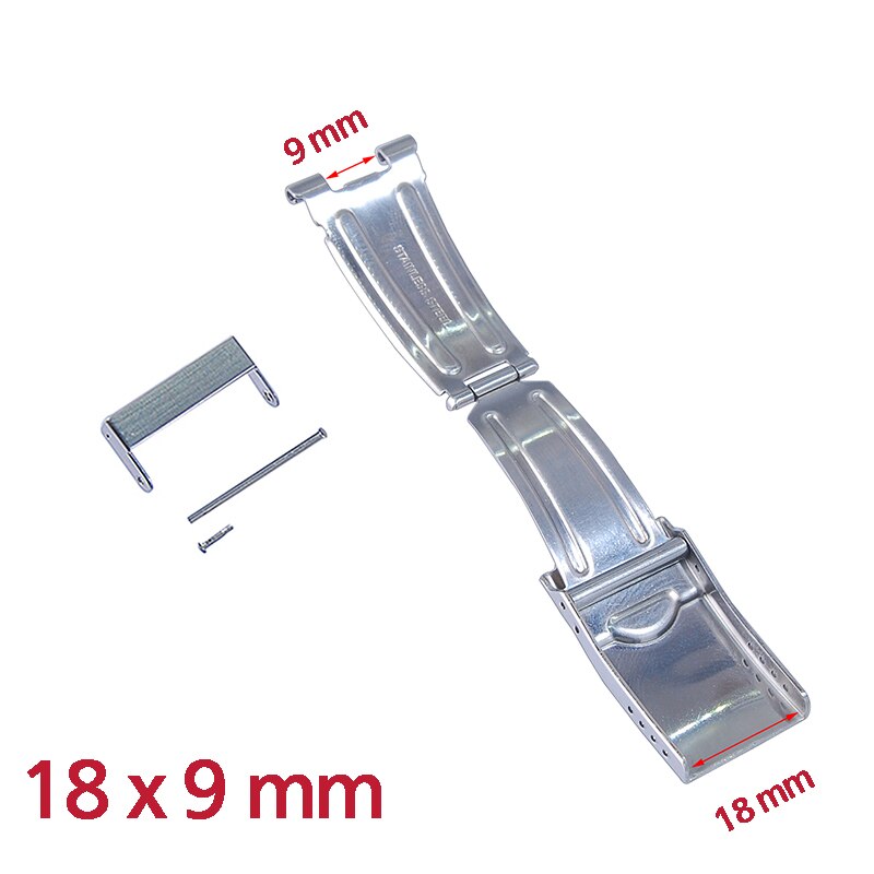 Stainless Steel BUCKLE SAFETY CLASP metal band 18*... – Grandado