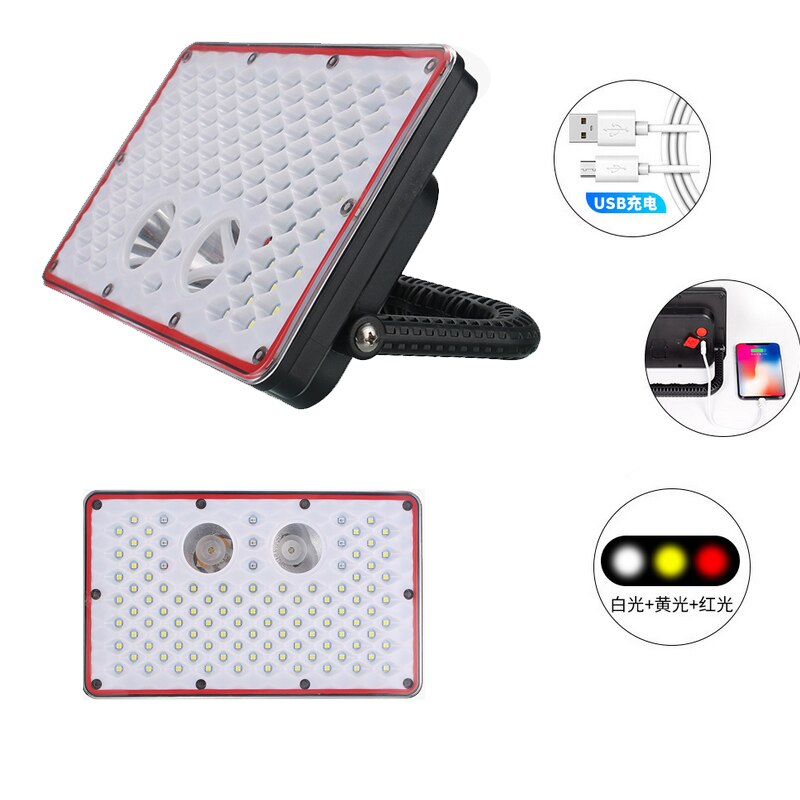 Red white yellow Led Portable Spotlight 3000lm Sup... – Vicedeal