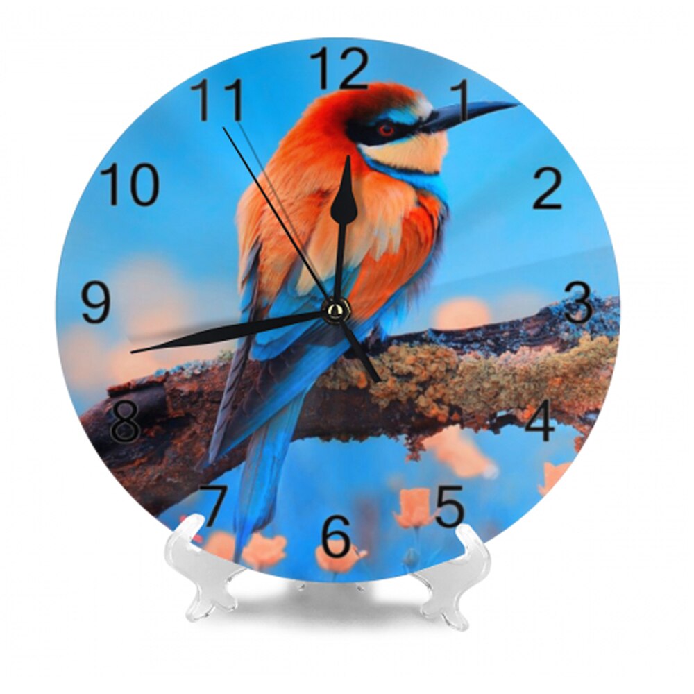 25CM Birds Painting Wall Decor Clocks Numeral Digi... – Grandado