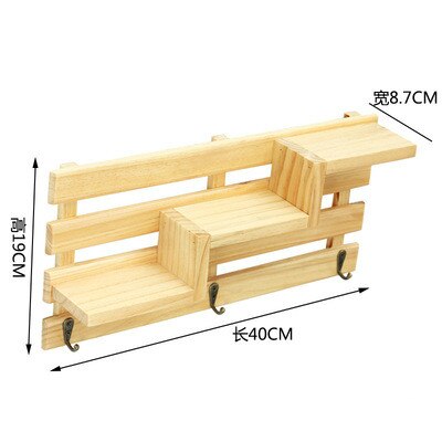Wall Decor Storage Shelf Retro Wood Sundries Stora... – Vicedeal