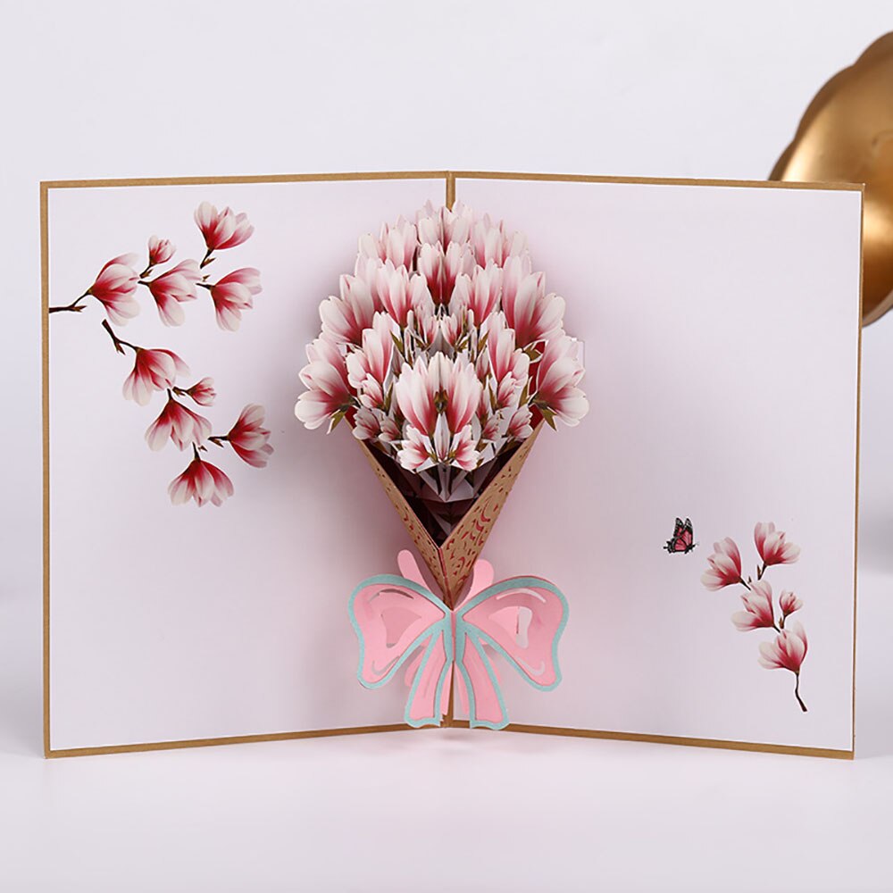 3D Pop UP Flower Invitations Cards Party Invitatio... – Vicedeal