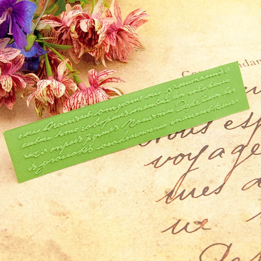 Plantilla de letras largas de plástico, 15x3CM, ma... – Grandado