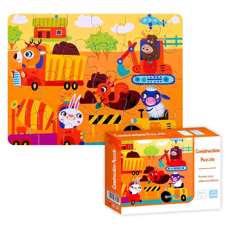 8 Style Animals Paper Jigsaw Puzzles Educational P... – Grandado