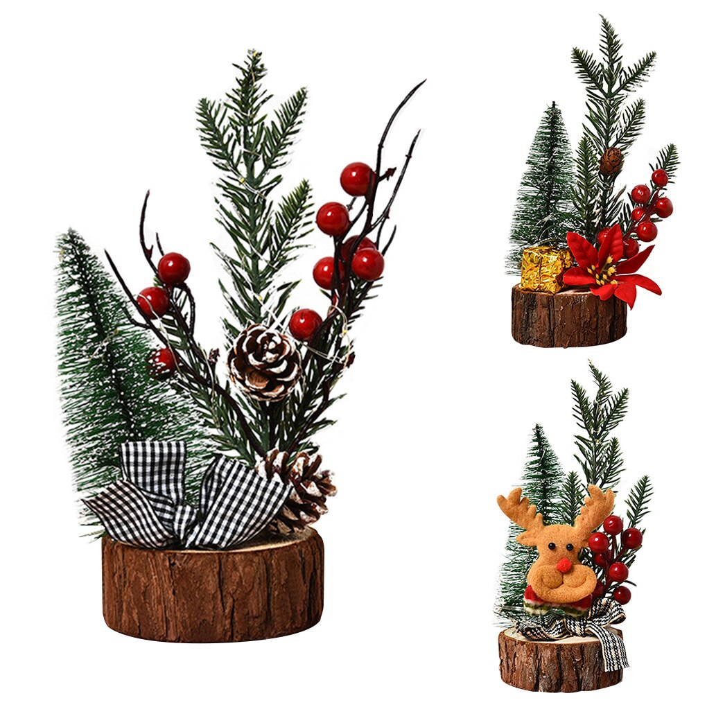 Christmas Desktop Tree Ornament Home Office Table ... – Grandado