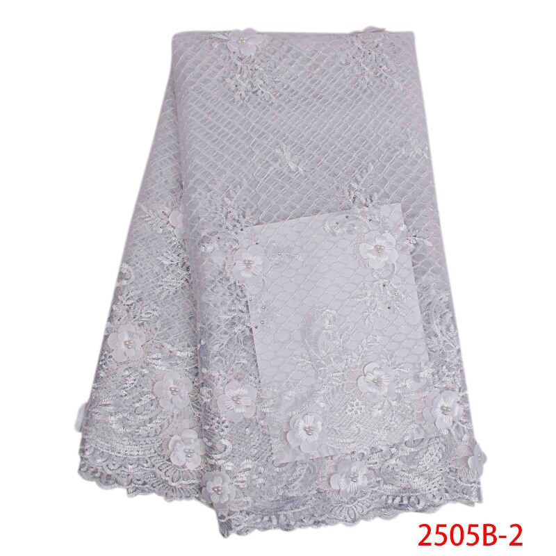 African Lace Fabric 3D Flower Lace Fabric Beautifu... – Grandado