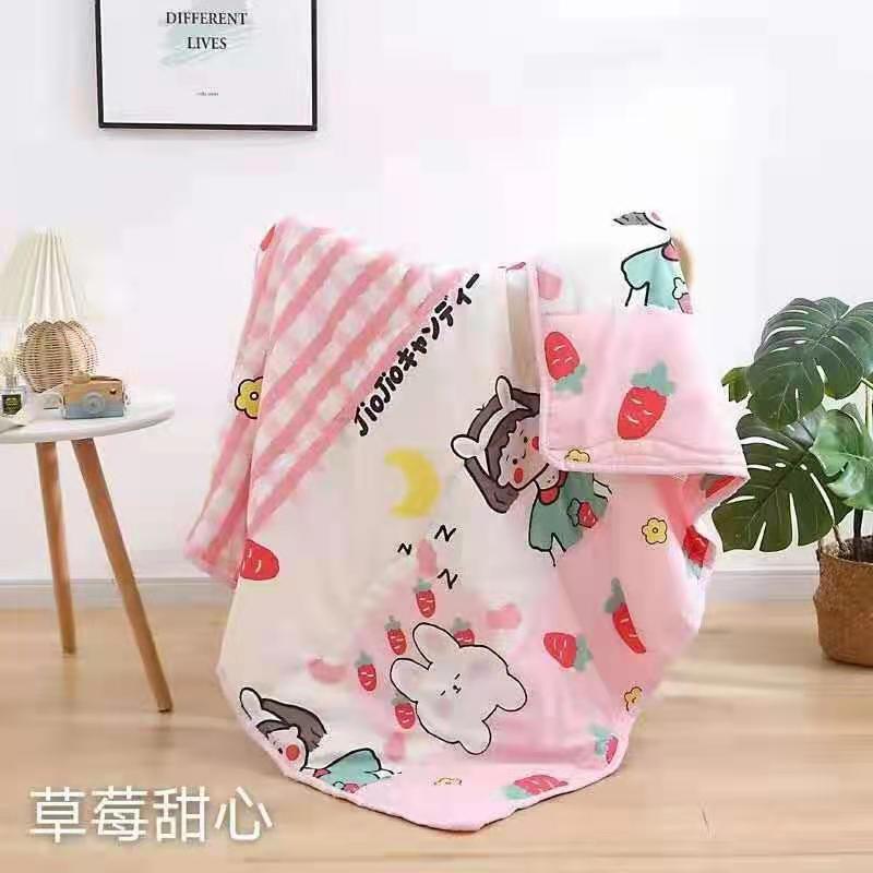 Baby Quilt Blanket Bear Crepe Summer Cool Quilt Lu... – Grandado