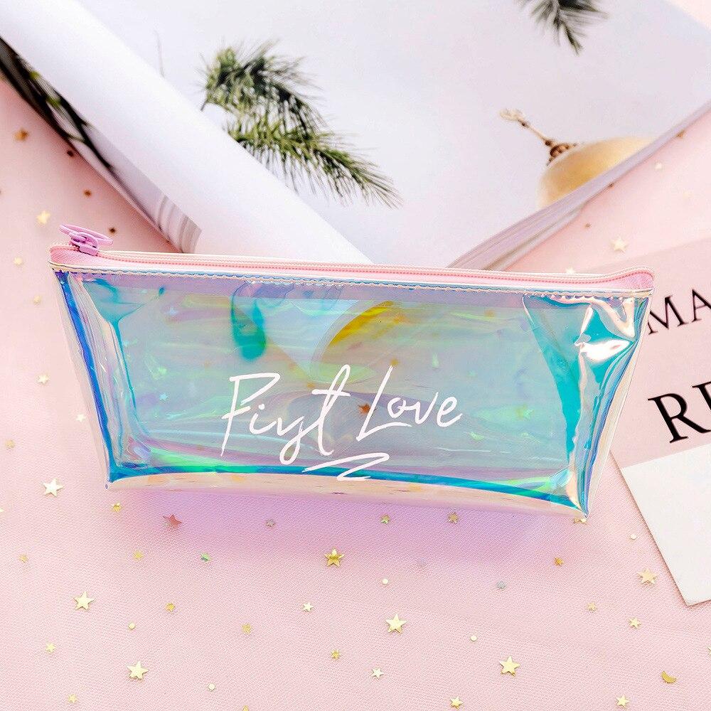 Transparent Simple Stationery Box PVC Pencil Bag S... – Grandado