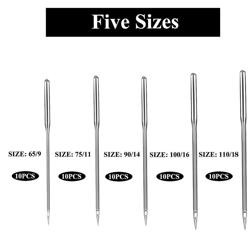 50 Stuks/set Zilver Naaimachine Naalden Diverse Ho... – Grandado