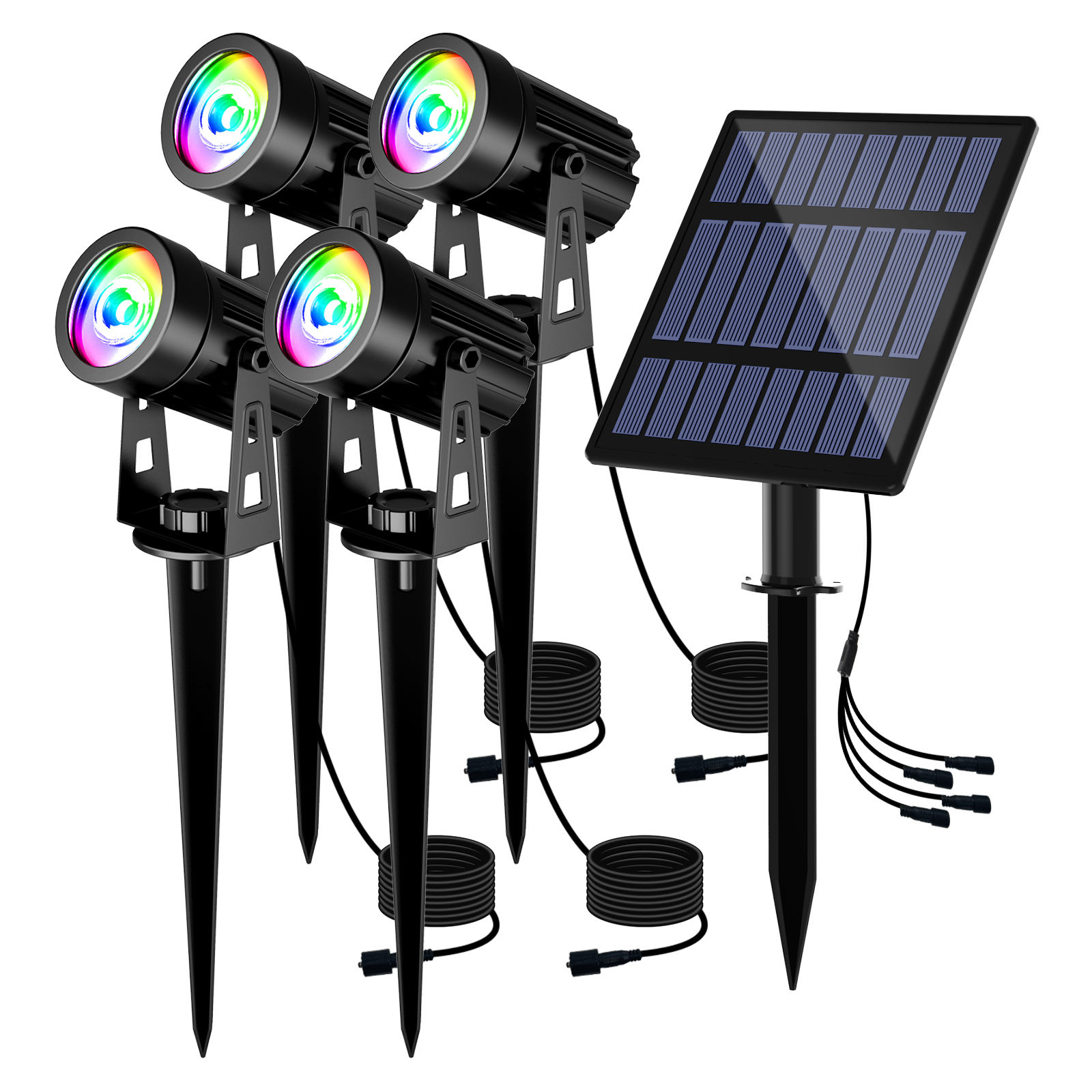 Luz LED Solar de 3000K/6000K/RGB, foco Solar para ... – Grandado
