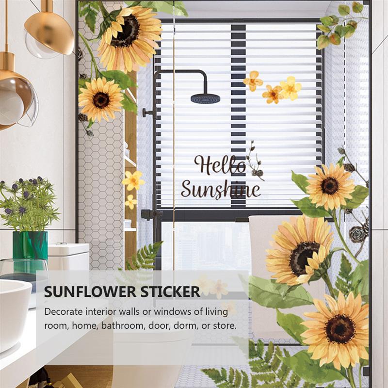 Sunflower Wall Sticker Self-adhesive Large Sunflow... – Vicedeal