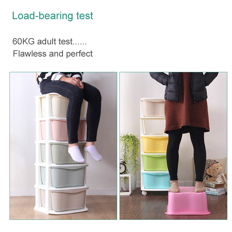 Multicolour storage cabinet plastic drawer cabinet... – Grandado