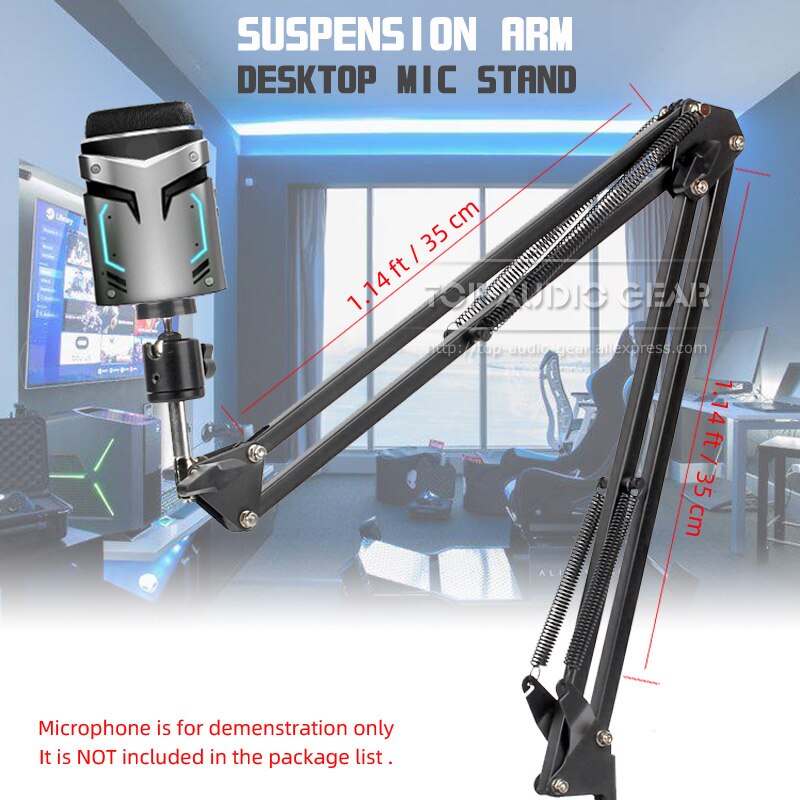 Desktop Suspension Boom Scissor Arm Microphone Tab... – Vicedeal