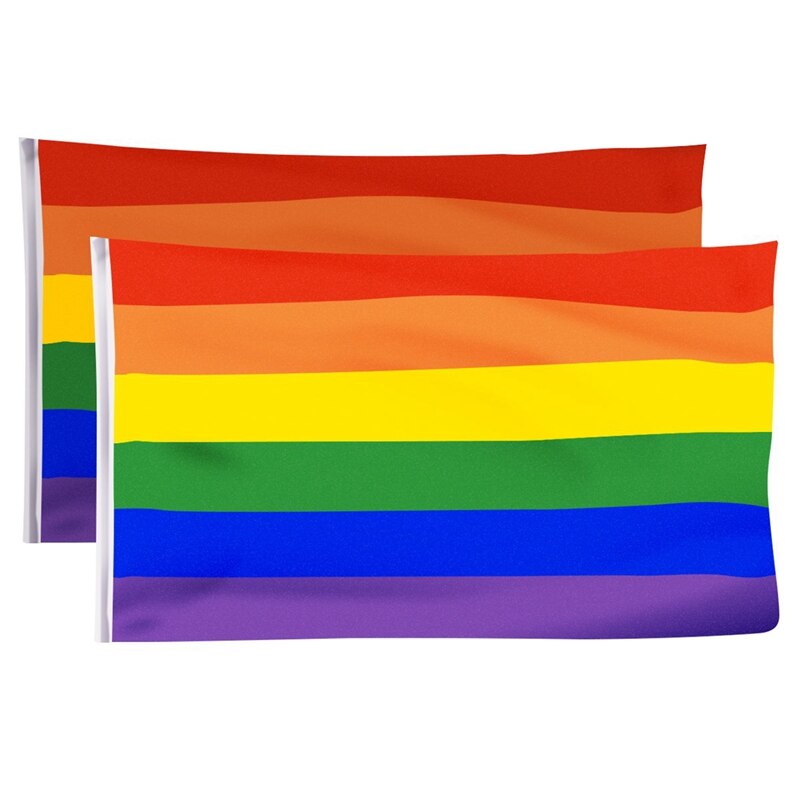 2 Pack Gay Pride Flag,Rainbow Flags Large Indoor O... – Vicedeal