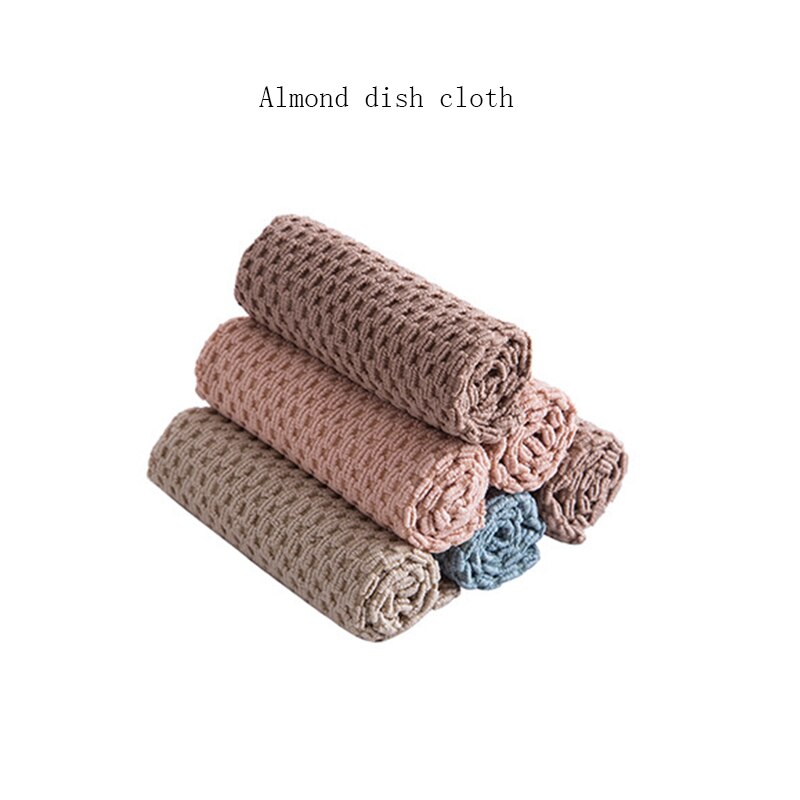 4PCS Rags Almond Flannel Kitchen Oil-free Rags Hou... – Grandado