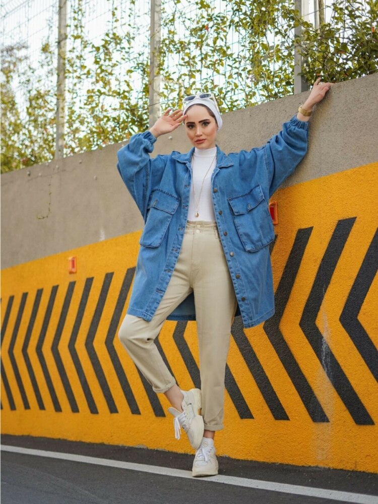 Oversize Denim Jacket women Denim jacket spring au... – Grandado