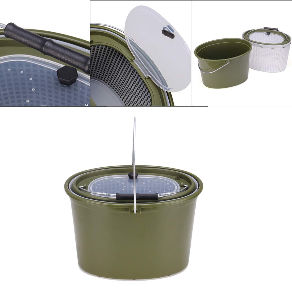Outdoor Live Bait Fishing Bucket With Outlet Air P... – Grandado