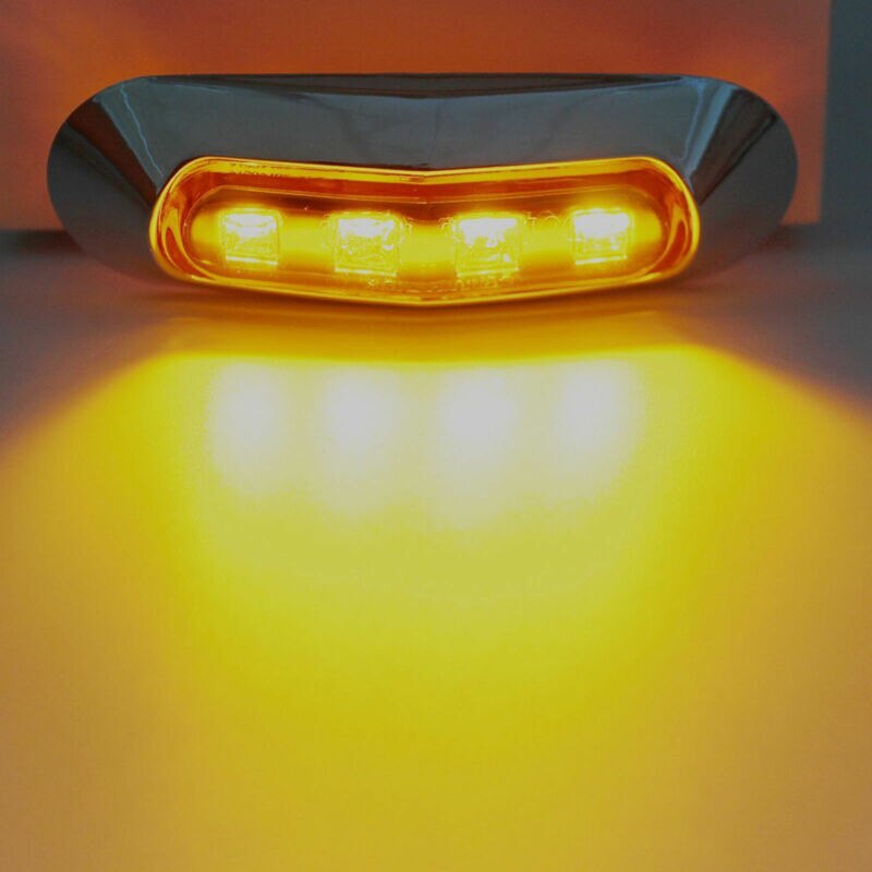10 Pcs Amber SMD 4 LED Truck Side Marker Light Cle... – Grandado