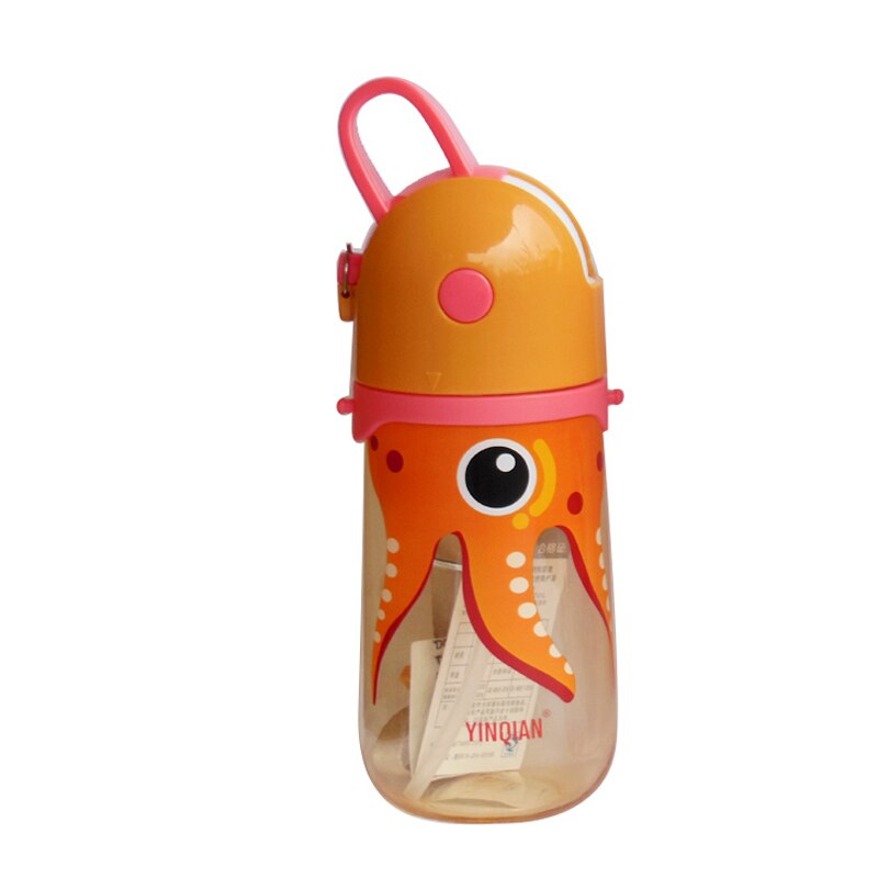 Wind bloem Kids Cartoon Dier Plastic Sippy Fles Wa... – Grandado