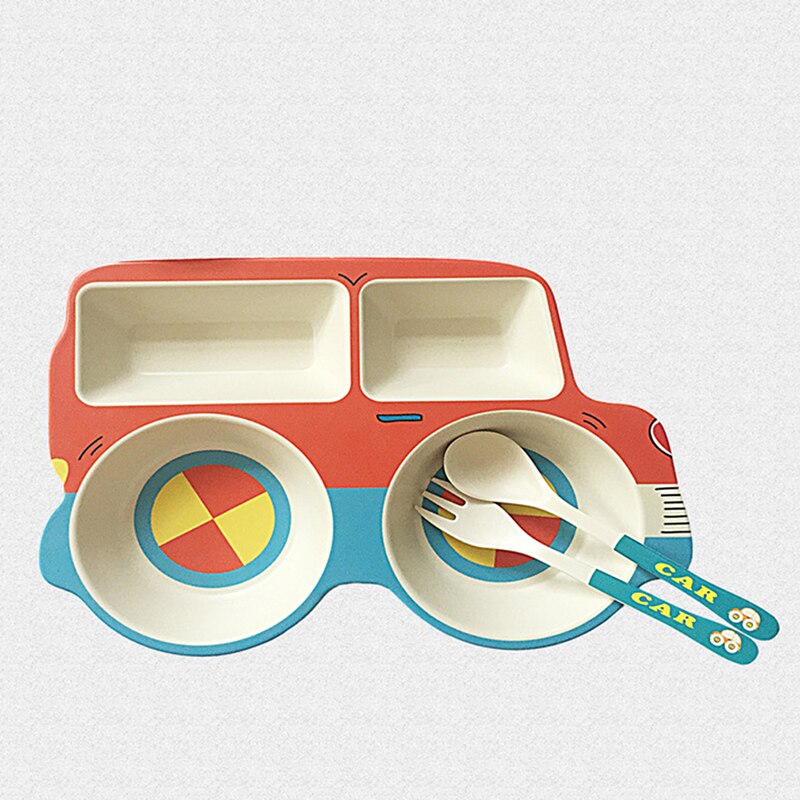 Baby Cute Tableware Car Compartment Natural Bamboo... – Vicedeal