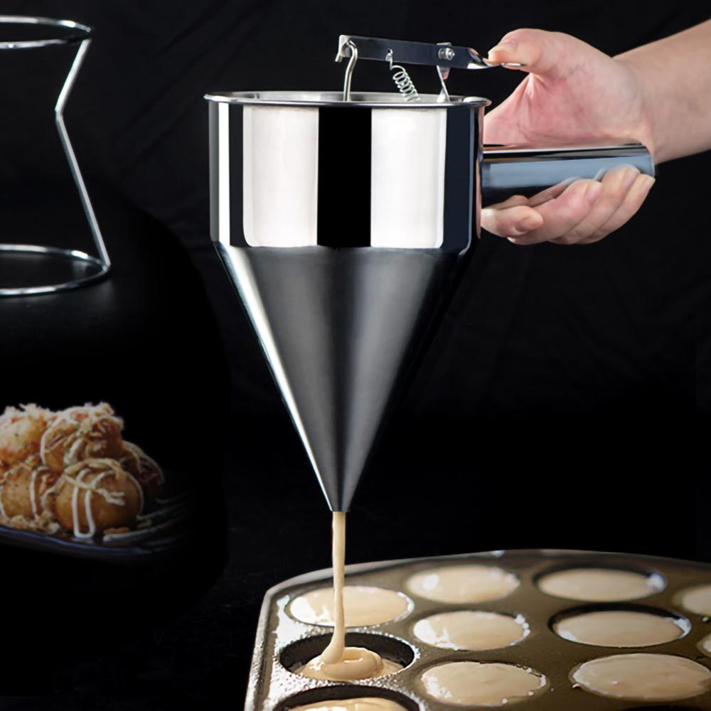 Rvs Trechters Met Rek, Pancake Batter Dispenser Tr... – Grandado