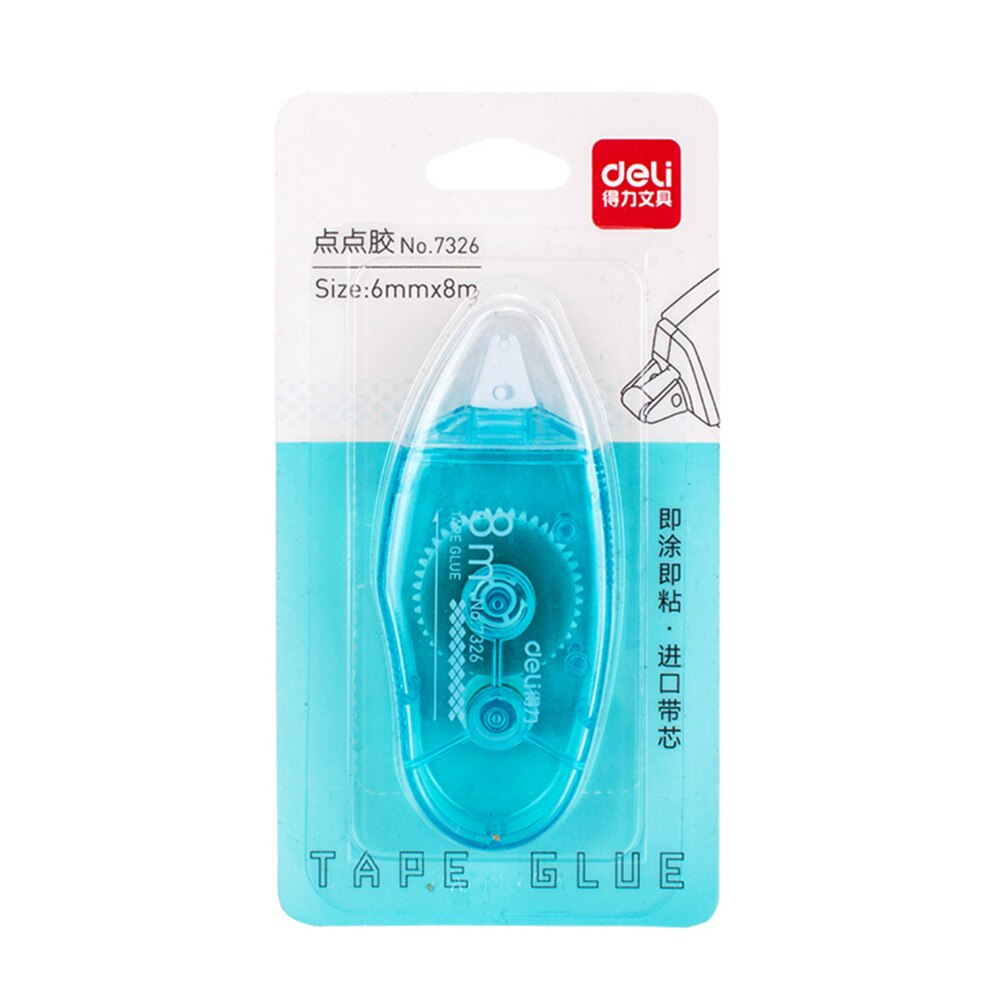 DELI Adhesive Roller Tape Glue 6mm*8m Student Doub... – Grandado