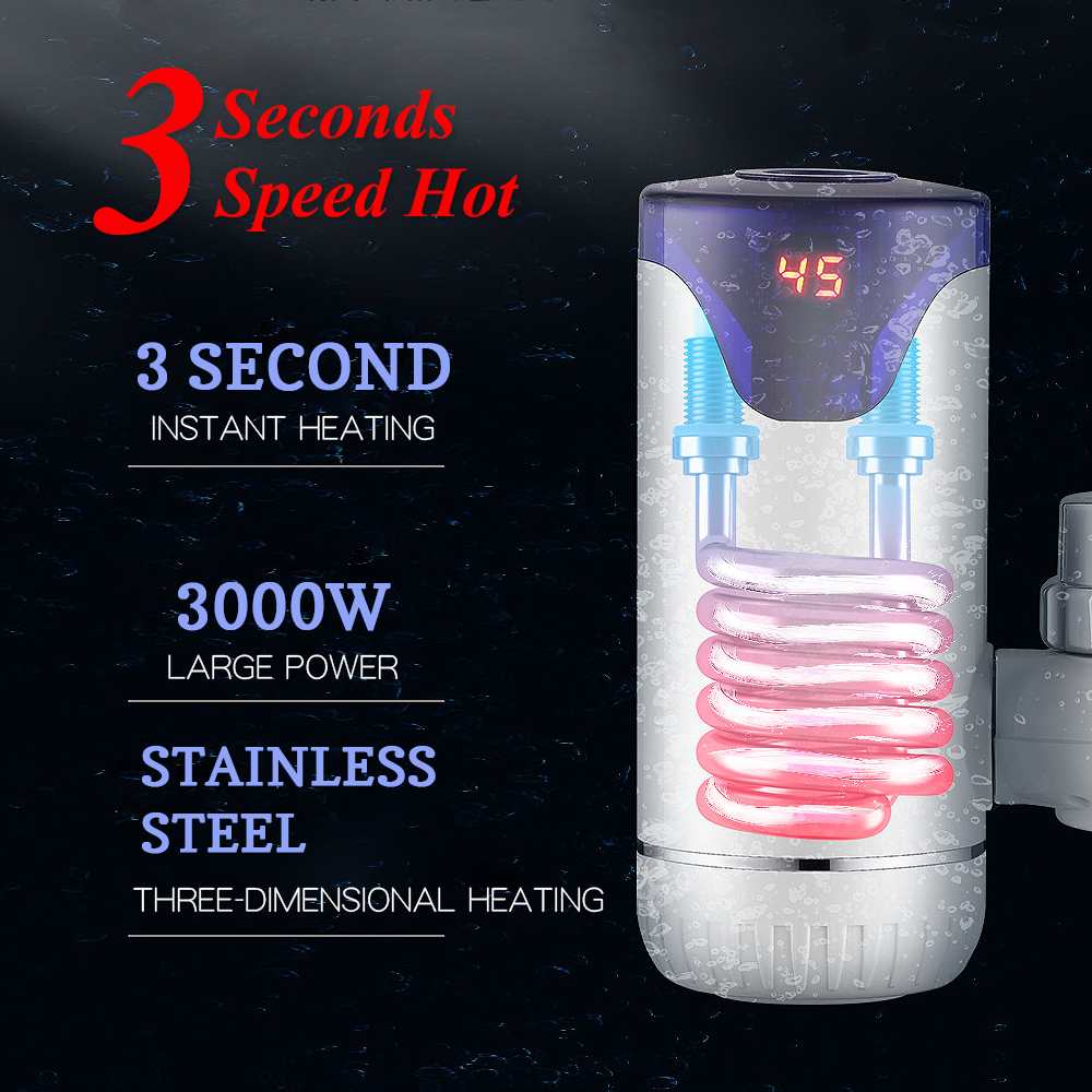 Digital Display Electric Kitchen Water Heater 220V... – Vicedeal