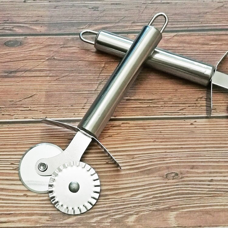 Cortador de Pizza de acero inoxidable doble rodill... – Grandado