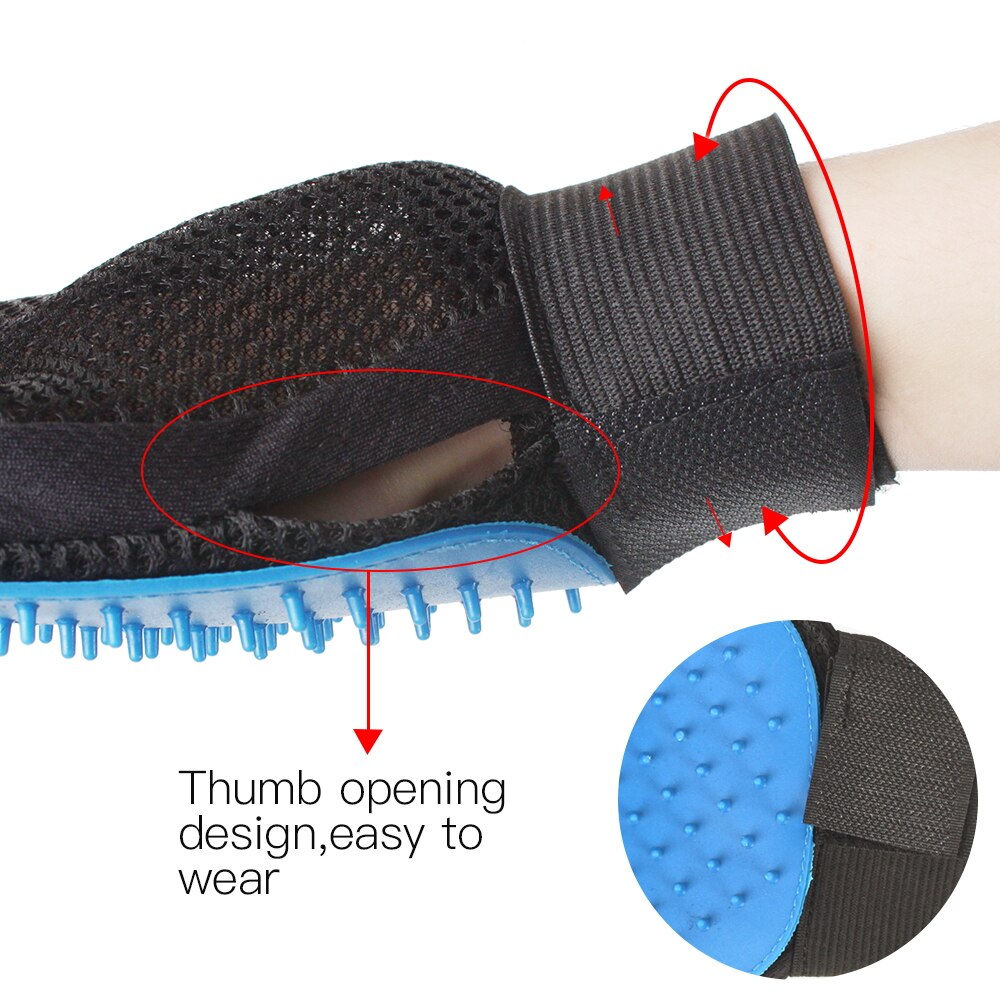 Pet Grooming Handschoen Hond Haar Borstel Kam Voor... – Grandado