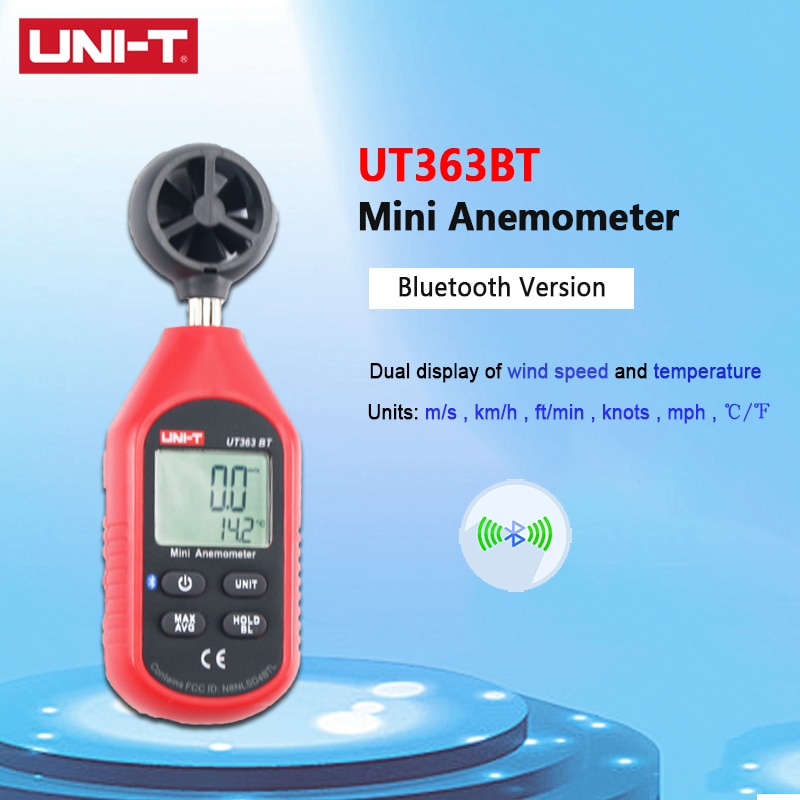 UNI-T UNIT UT363BT Mini Anemometer Wind Speed Mete... – Vicedeal