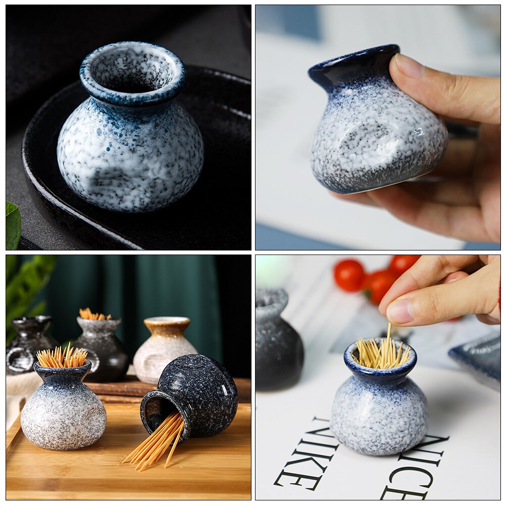 Japanese Style Toothpick Holder Ceramic Toothpick ... – Vicedeal