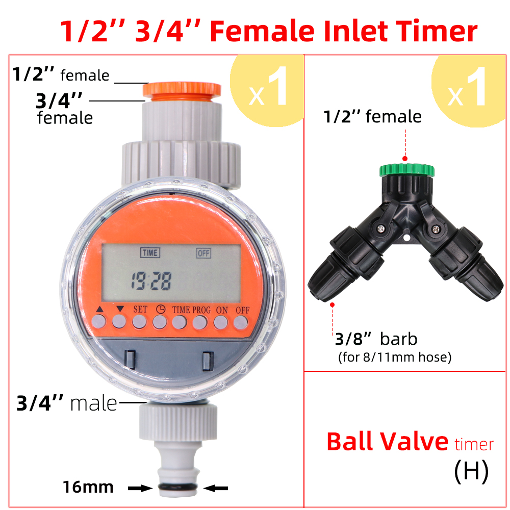 Automatic LCD Display Ball Valve Water Timer Plant... – Grandado
