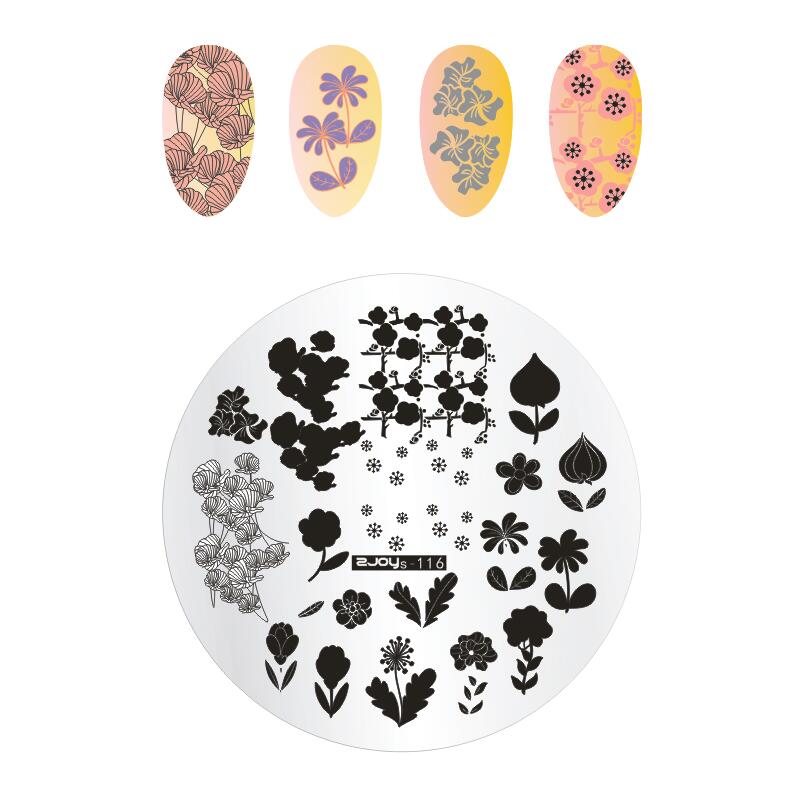 WAKEFULNESS Flowers Animals Nail Art Stamping Plat... – Vicedeal
