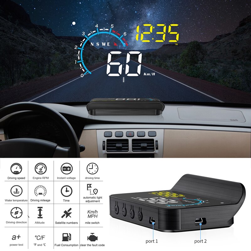 Universal Car Diagnostic Tool M12 HUD Digital Gaug... – Vicedeal