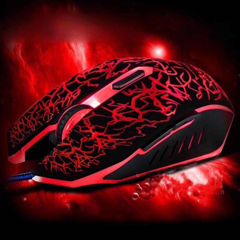 Colorful Optical LED Mouse Silent Gaming Mice Back... – Grandado