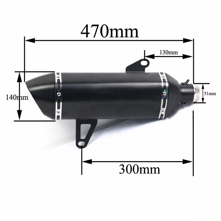 XMAX250 300 Motorcycle Slip-on Exhaust Pipe For Ya... – Vicedeal