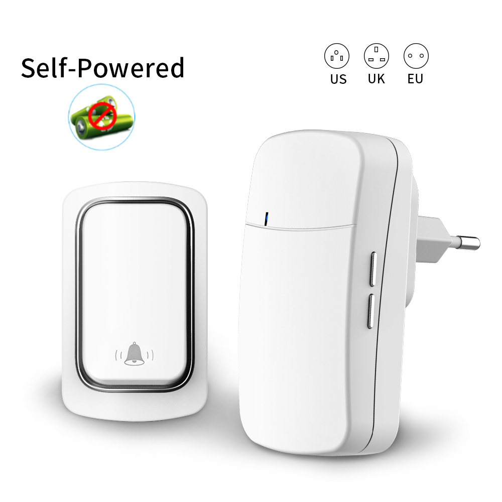 Wireless Doorbell No Battery Required Electric Doo... – Vicedeal