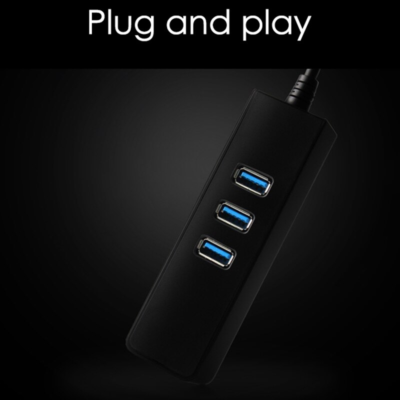 USB 3.0 Hub 3-Port Gigabit Ethernet Port For Lapto... – Vicedeal