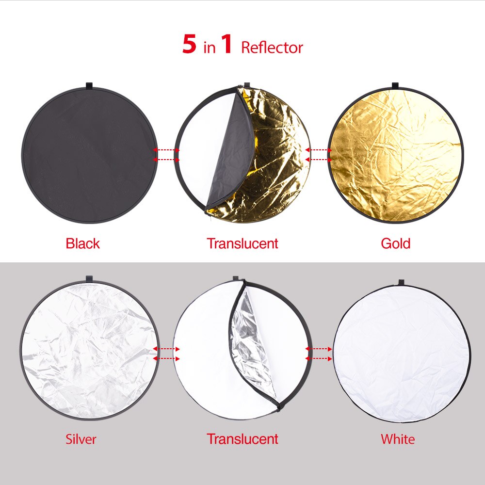 PYNSSEU-Reflector de luz 5 en 1 multidisco para es... – Grandado