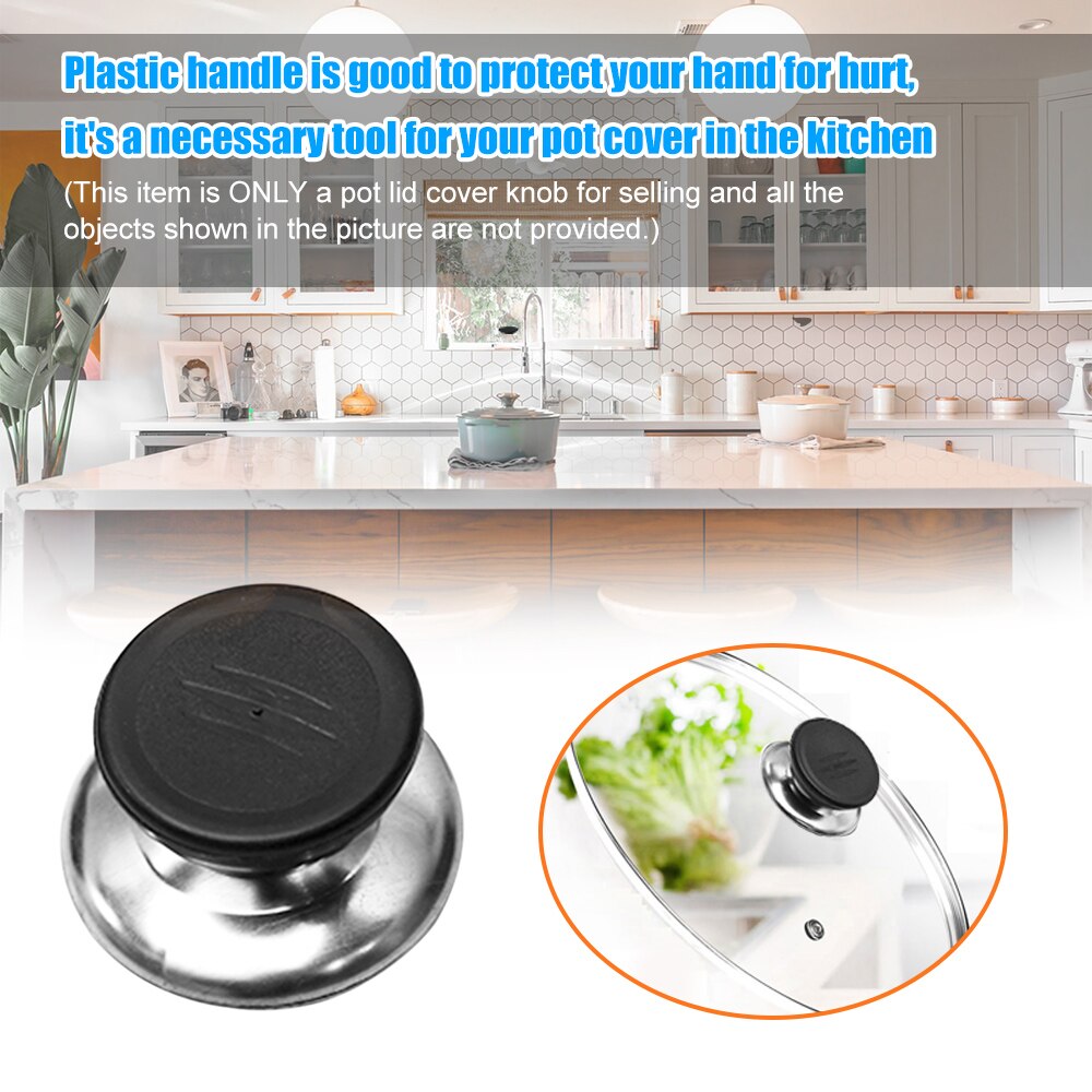 Universal Pan Kettle Lid Knob Handle Black Lid Kno... – Grandado