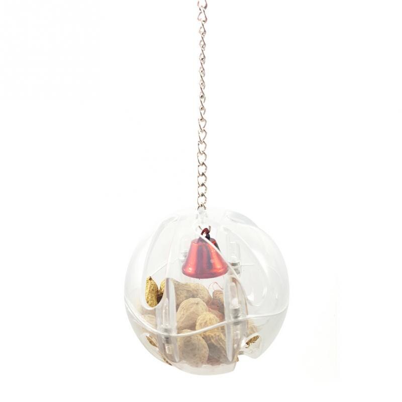 Parrots Ball Toys Food Feeder Hanging Cage Feeding... – Vicedeal