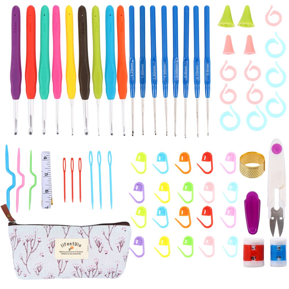 1 ensemble Crochet crochets Kit tricot point marqu... – Grandado