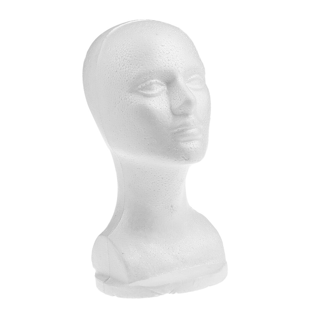 12'' Female Foam Mannequin Manikin Head Mo... – Grandado