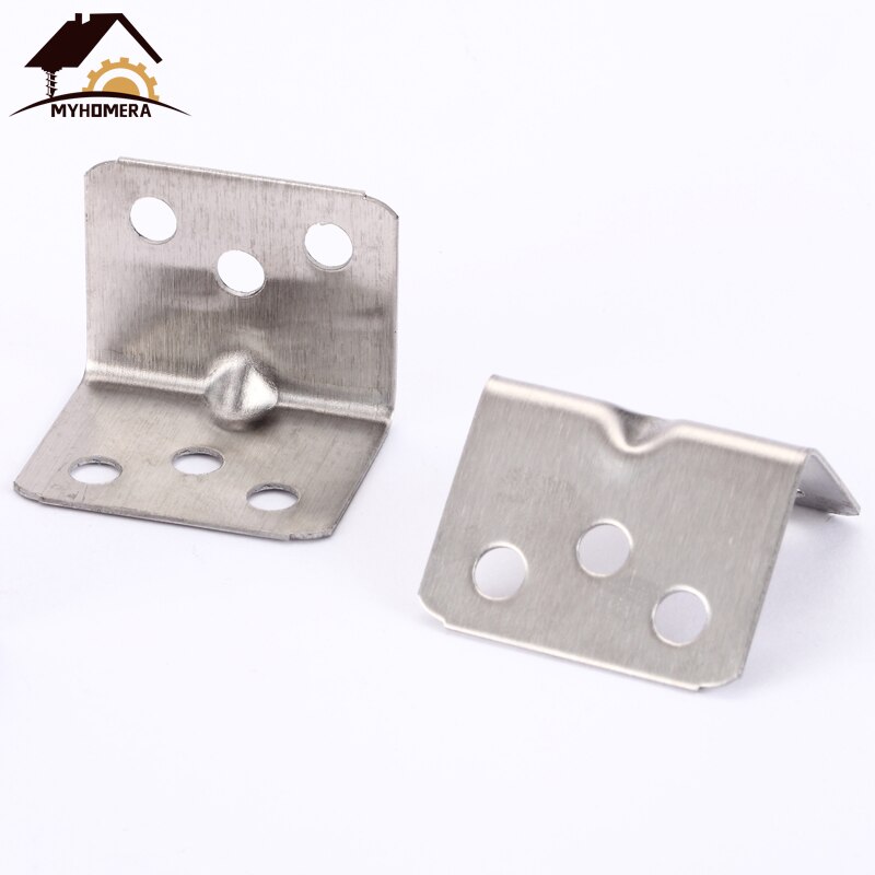 Myhomera 2Pcs Stainless Steel Corner Bracket Conne... – Grandado