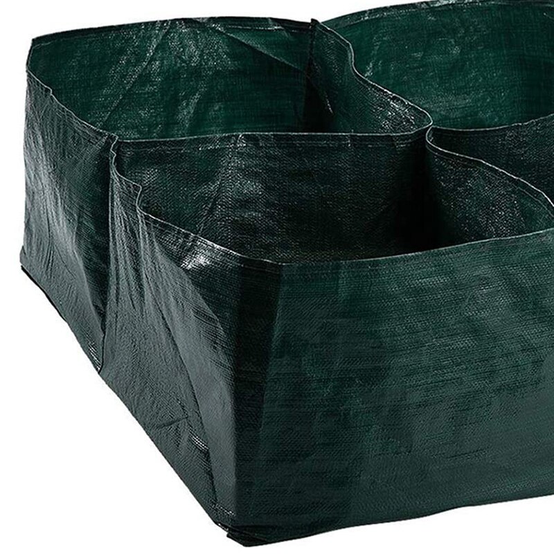 Garden Divided Raised Planting Bed PE Fabric Grow ... – Grandado